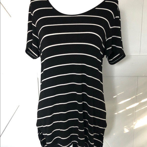 Strazzi | Tops | Strazzi Like New Black And White Striped Top | Poshmark